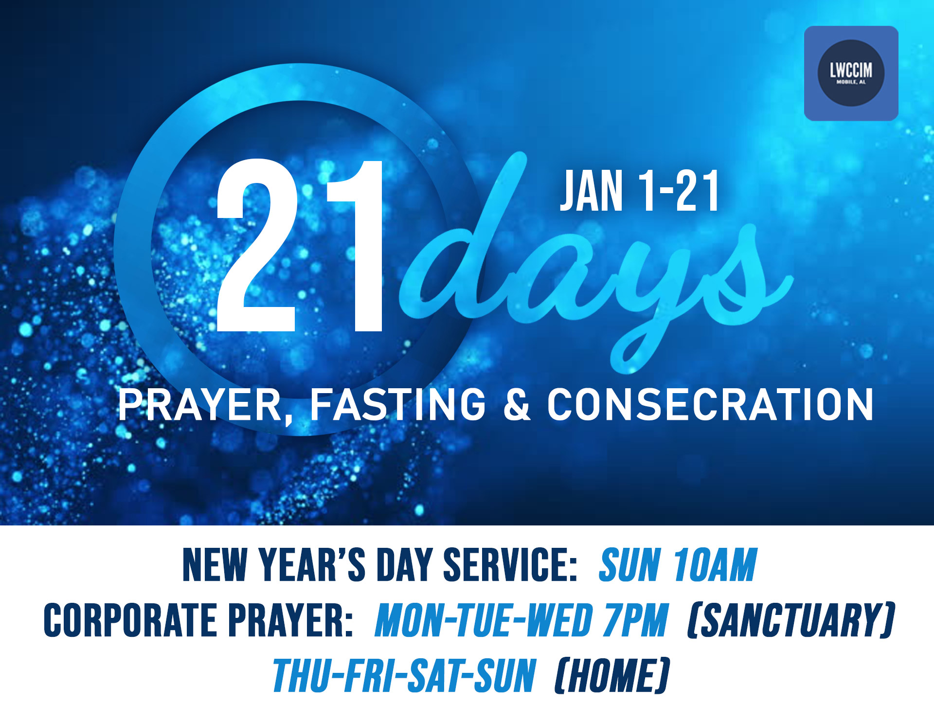 Prayer, Fasting & Consecration | Living Word Christian Center ...